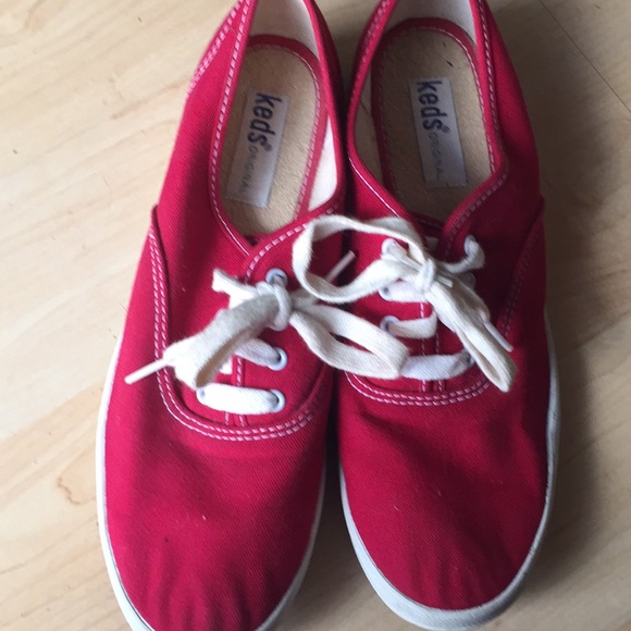 Keds | Shoes | Red Vintage Keds | Poshmark